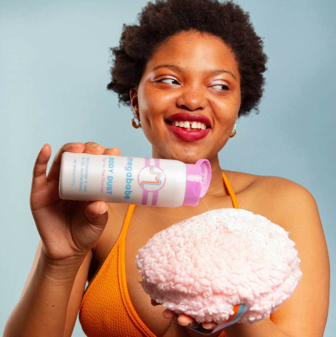 Dusting powder puff store